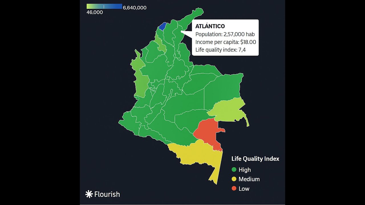 Grafico 1 Mapas de visualizacion de datos en flourish - YouTube