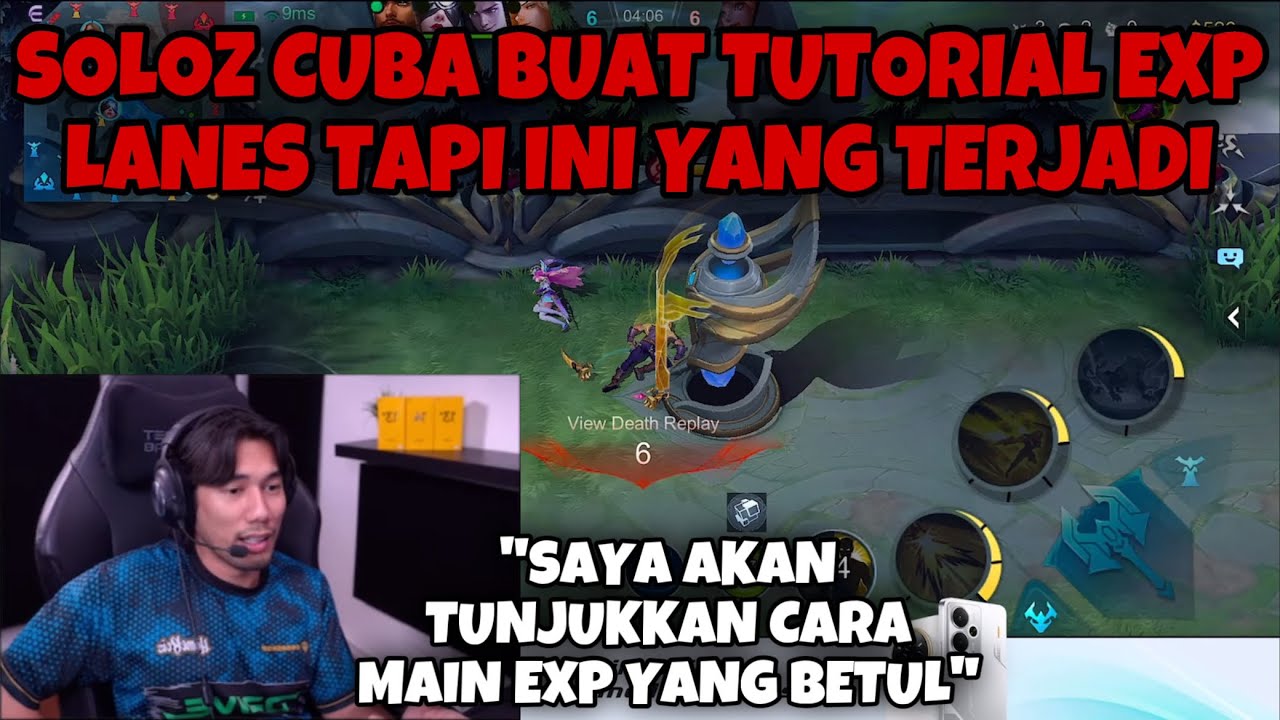 SOLOZ CUBA BUAT TUTORIAL EXP LANES TAPI INI YANG TERJADI… - YouTube
