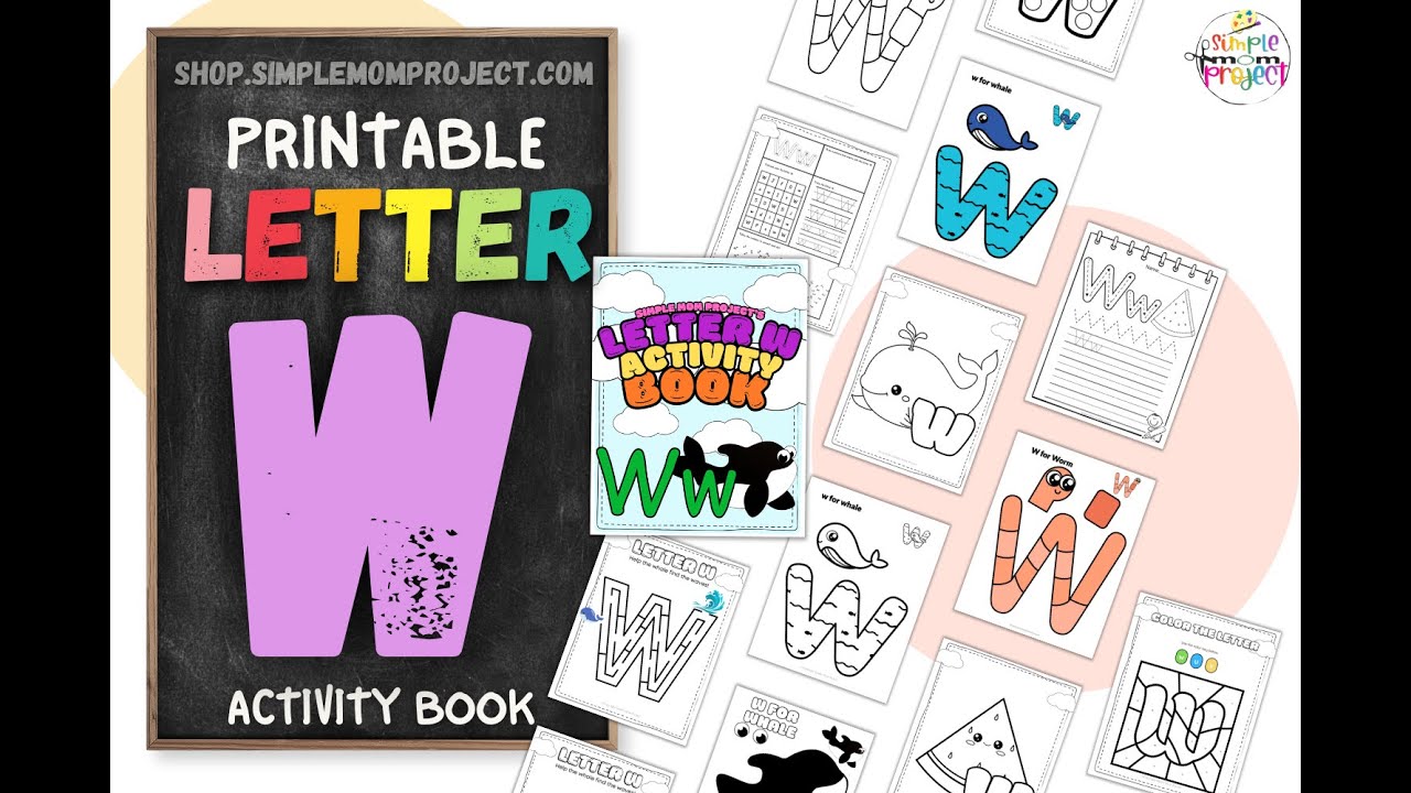 Letter W Activity Printable Book for Preschool and Toddlers | Letter W ...
