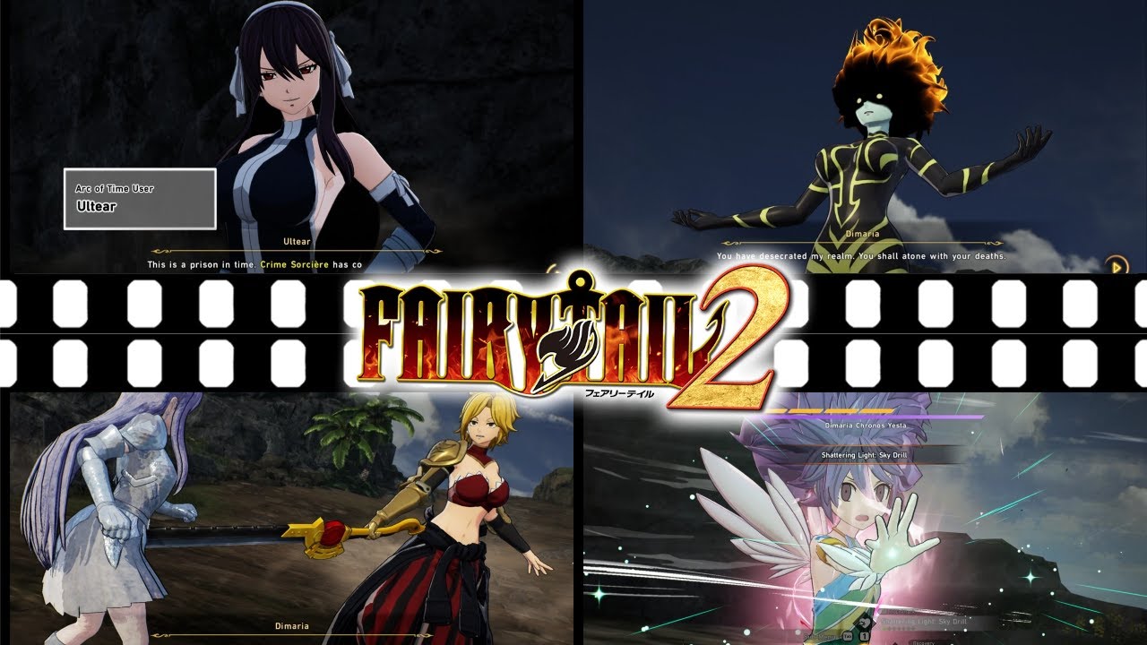 SKY SISTERS VS DIMARIA | CINEMATIC CUT SCENE FAIRY TAIL 2 GAME (PC) - YouTube