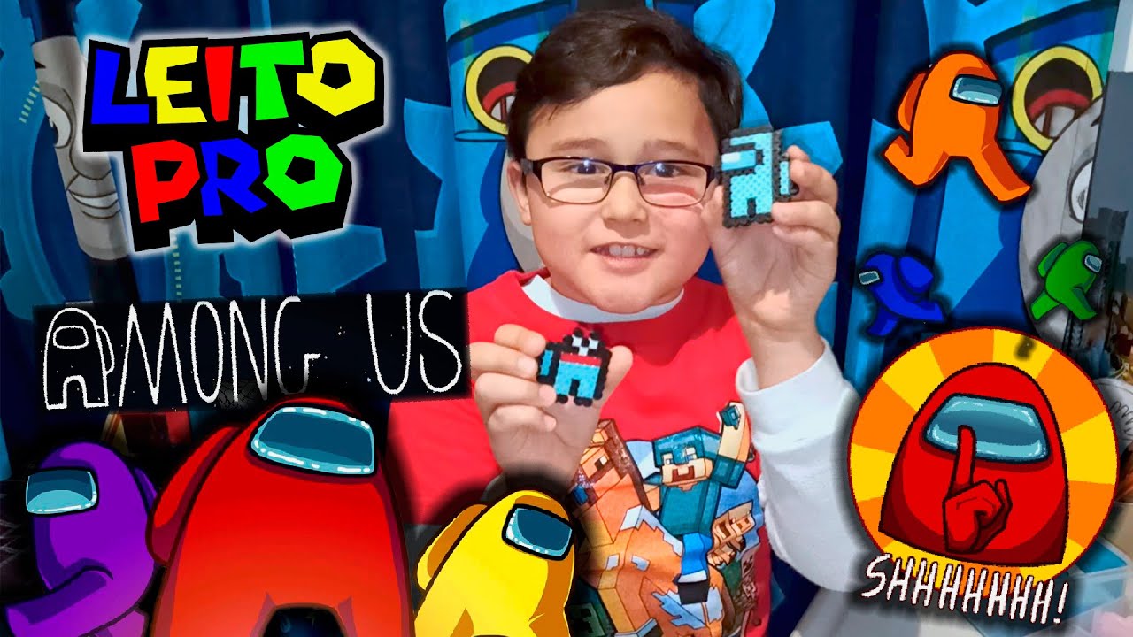 Among us Hama beads! - YouTube