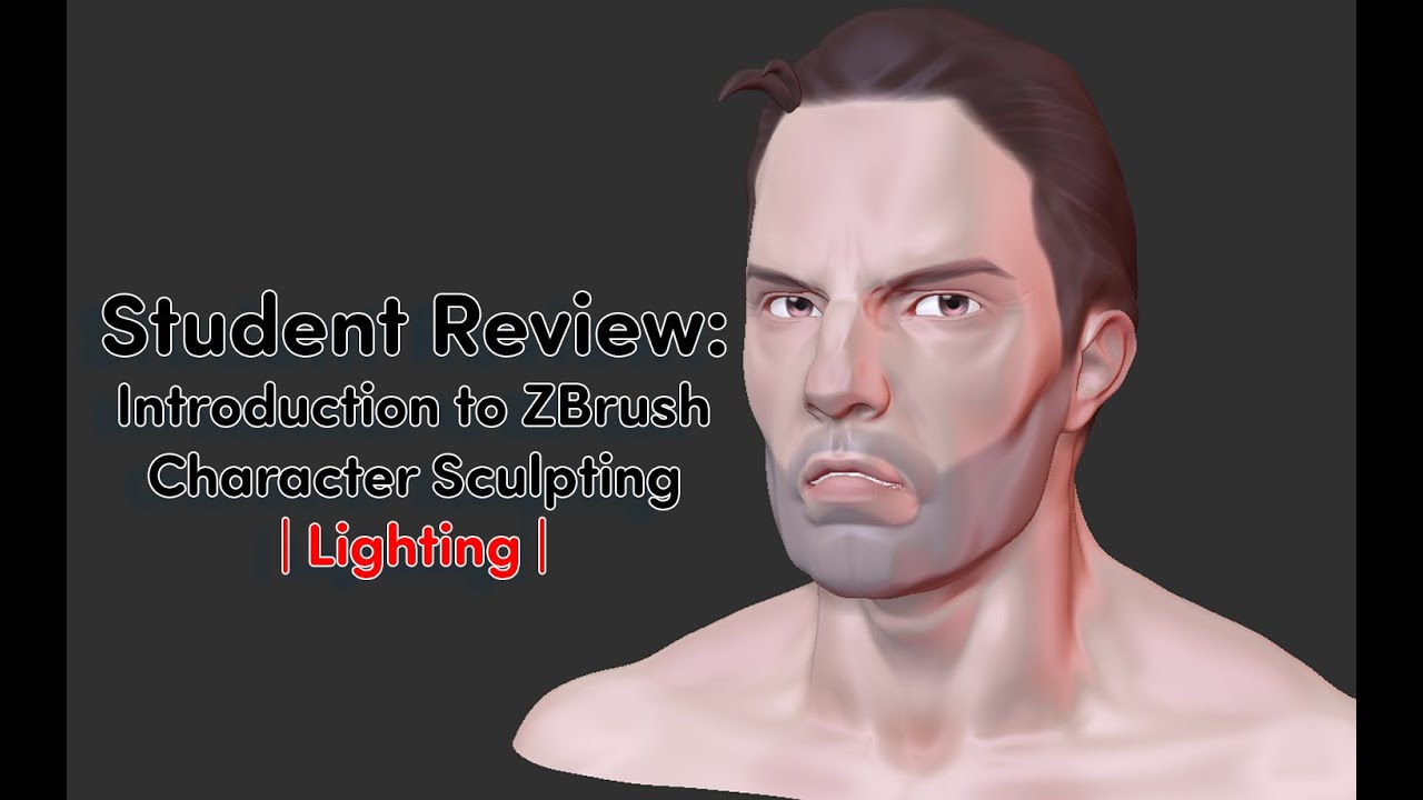 🎥 Student Review 3-Point Lighting in ZBrush | Character Lighting for ...