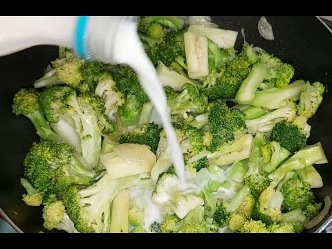 How to cook Broccoli with milk easy delicious recipe!! # ...