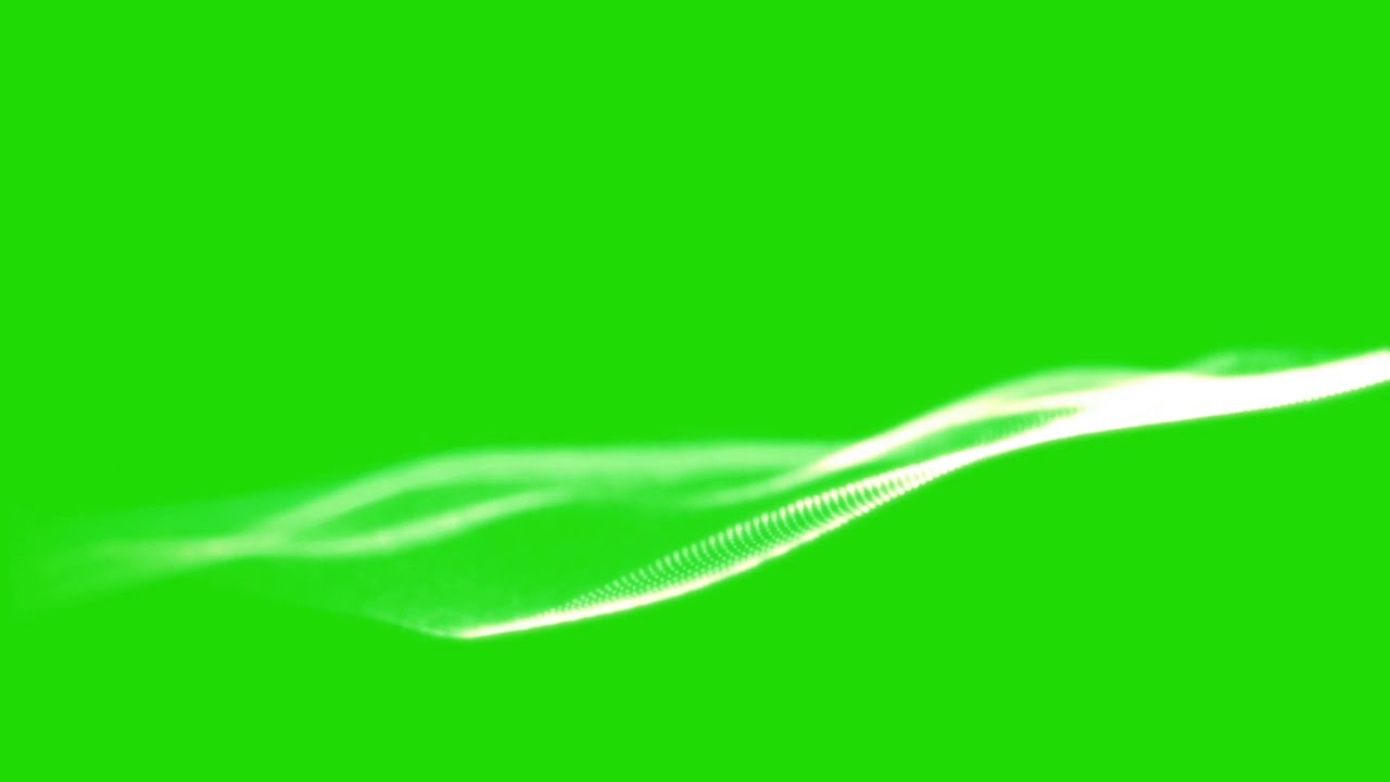 particle wave form green screen video for smooth bg - YouTube