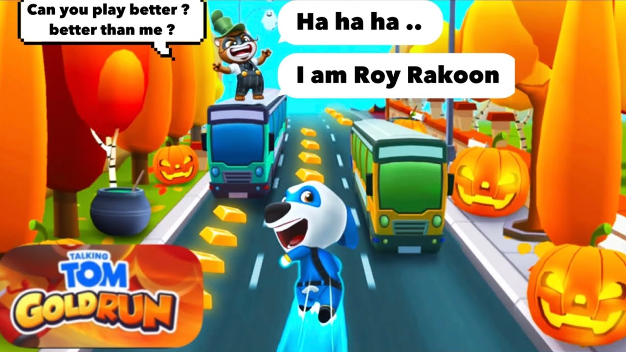 Tom gold run // Hank is a good runner to catch Roy Raccoon... - YouTube