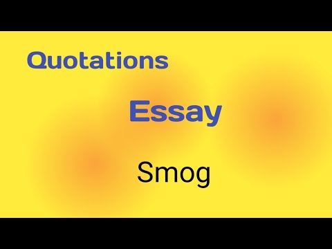 Quotations about Essay Smog !! Mags college official - YouTube
