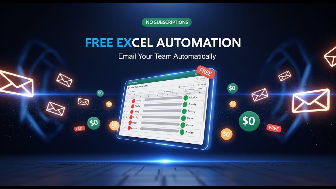 Build a FREE Excel Task Management System That Emails Your Team ...