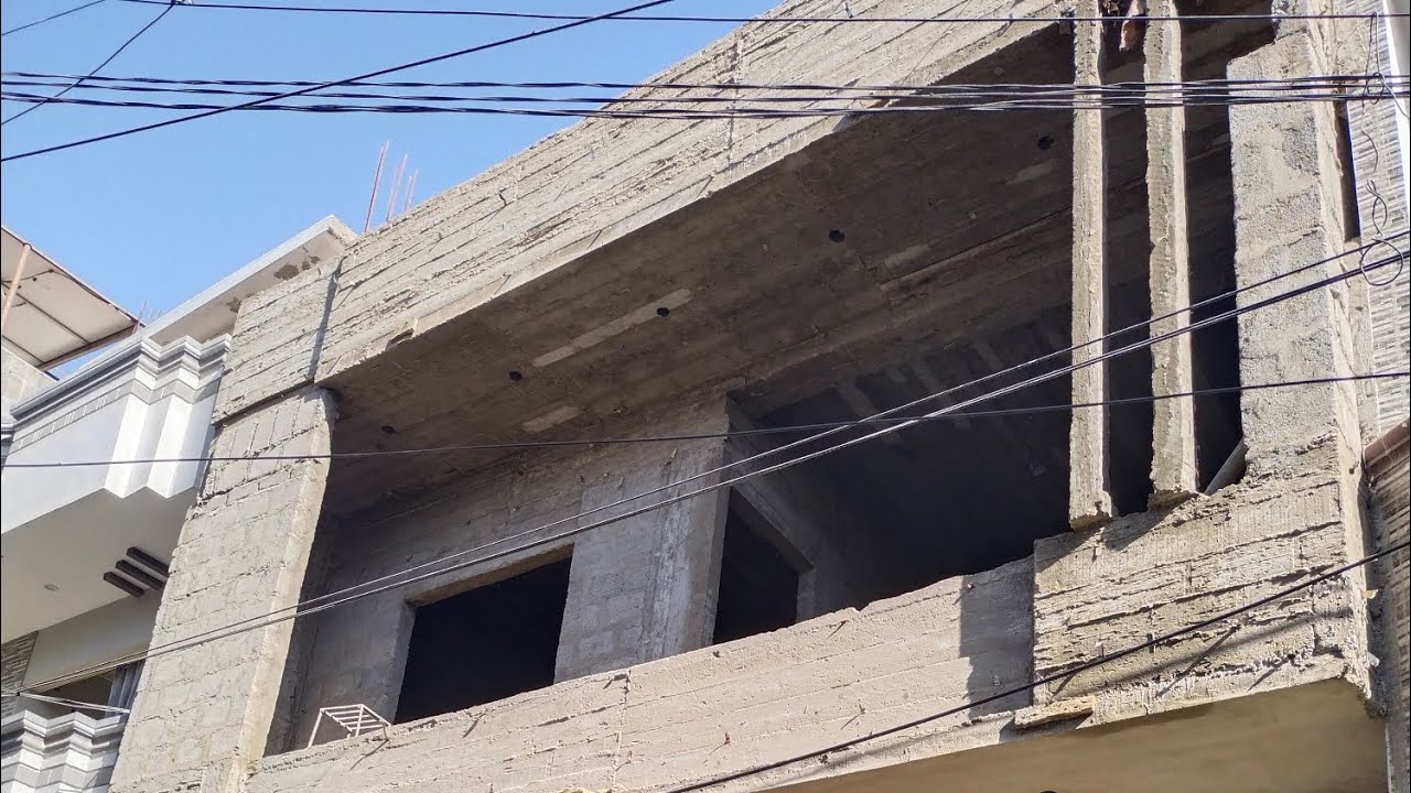 PROJECT#3 ! STRUCTURE WORK COMPLETE ! PLASTER CONTINUE ! 120 YARD G+1 ...