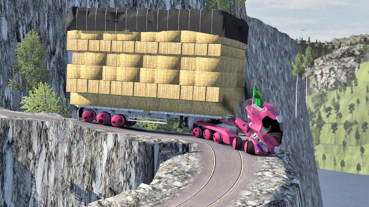 Overloaded Trailer - the most dangerous road | Euro Truck Simulator 2 ...