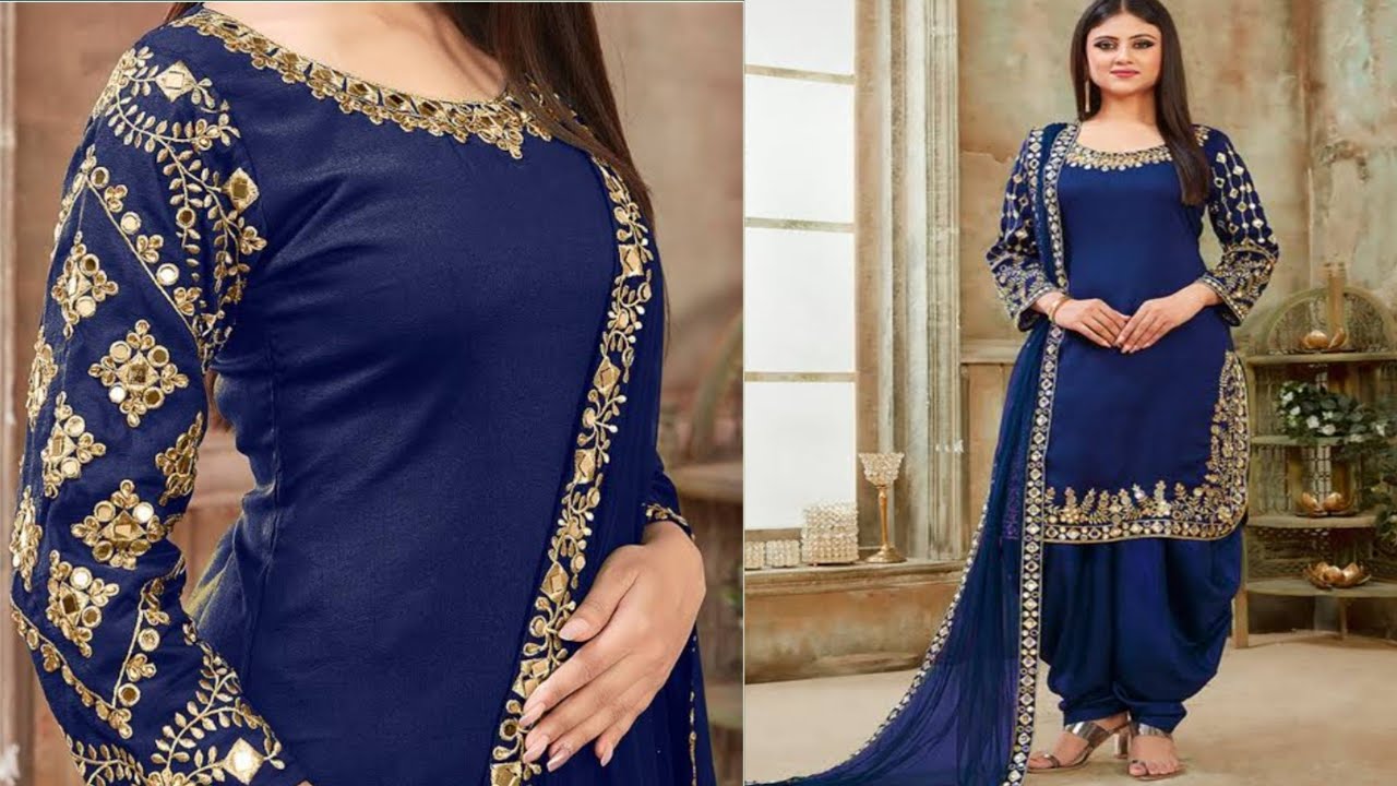 Patiala salwar suit design ||2023 ka New Trands || Embroidered ...