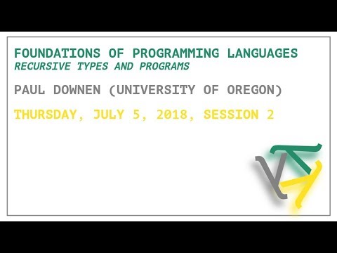Foundations of Programming Languages: Recursive Types and Programs ...