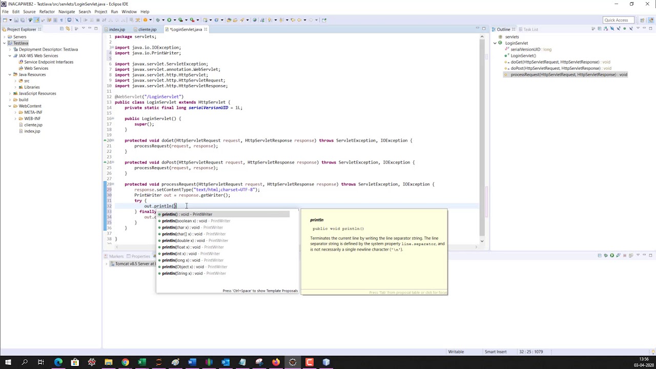 Eclipse Servlet Youtube 2021