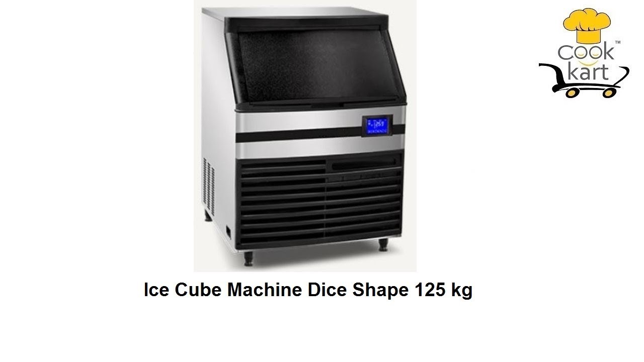 Ice Cube Machine Dice Shape 125 kg - YouTube