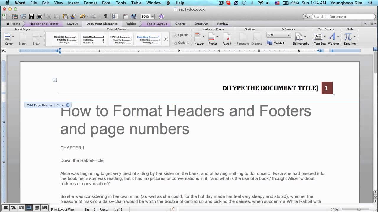 How To Format Headers And Footers YouTube how-to-format-headers-and-footers-youtube