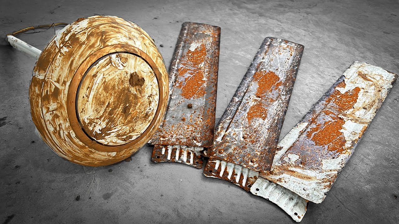 Restore PANASONIC Ceiling Fans & Thoroughly Repair Burnt Old Ceiling ...