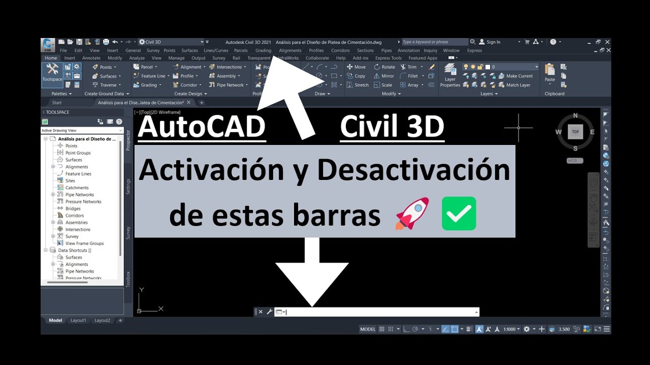 Activación / desactivación de la barra de menú, herramientas y de ...