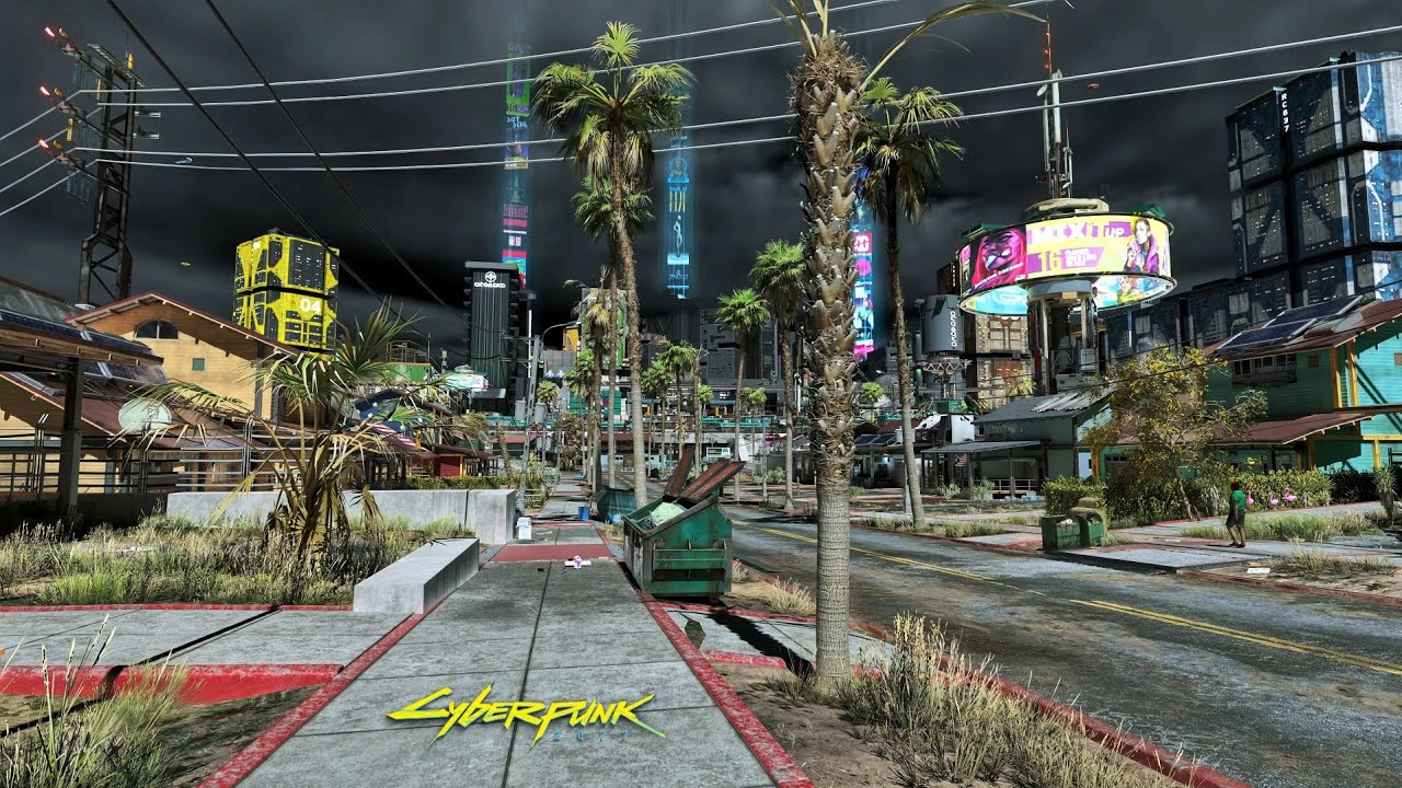 Cyberpunk 2077 – Rancho Coronado Walk | Stormlight Ambience | 4K Path ...