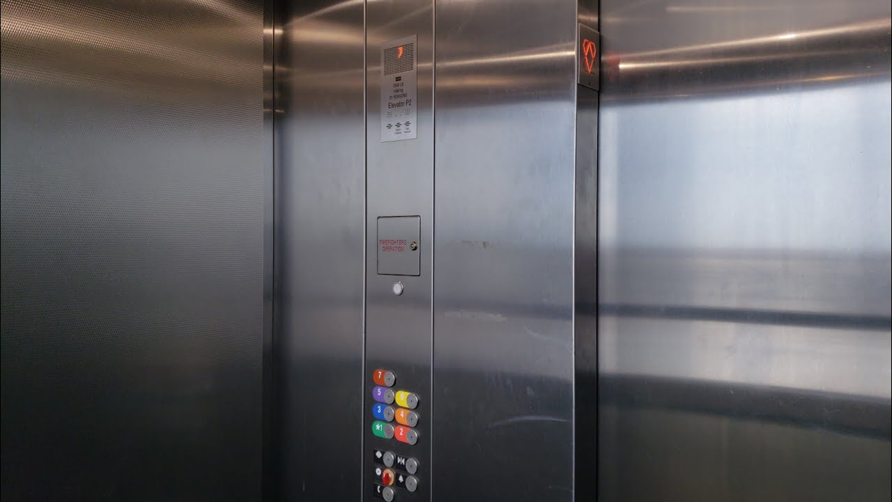 Scenic KONE MonoSpace Traction Elevators @ UWM Parking Garage, Detroit ...