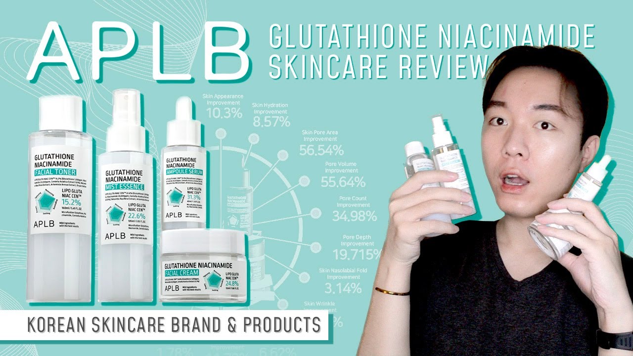 NEW Korean Skincare Review - APLB Glutathione Niacinamide Toner, Serum ...