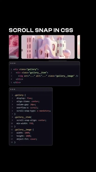 Scroll snap in css short video - YouTube