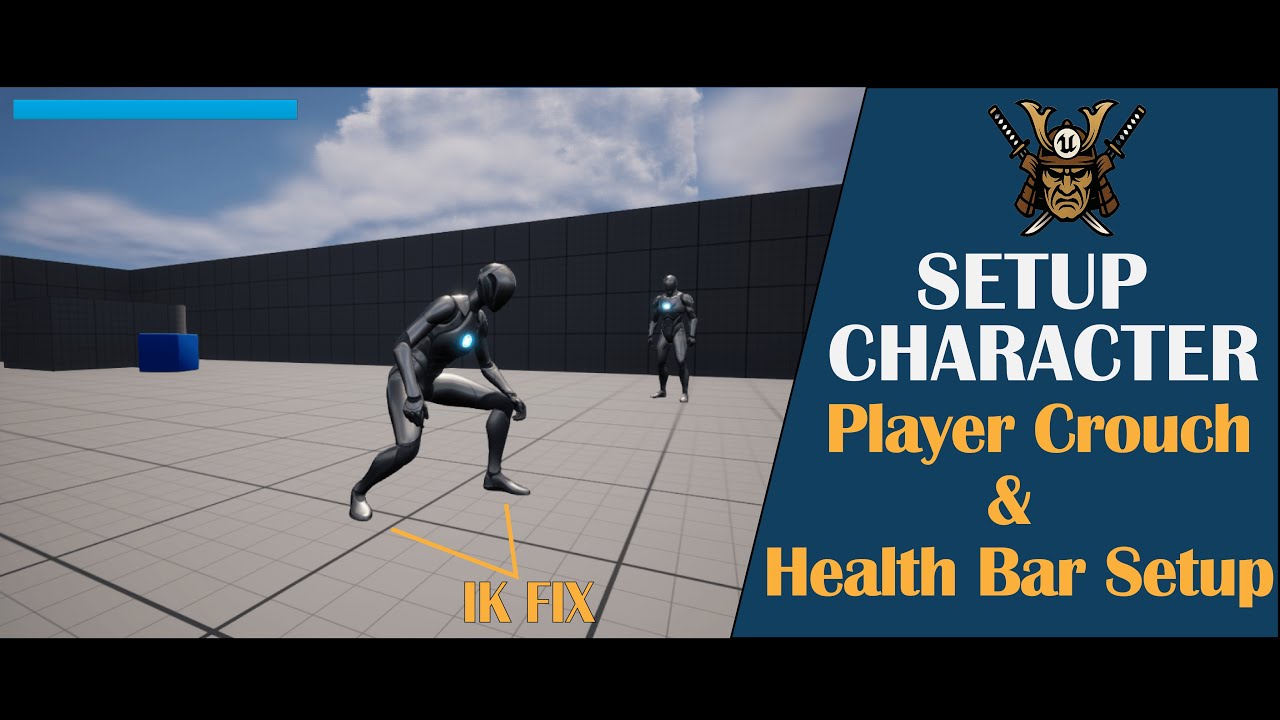 Player Crouch & Health Bar Setup |Stealth Gameplay System in UE05 part ...