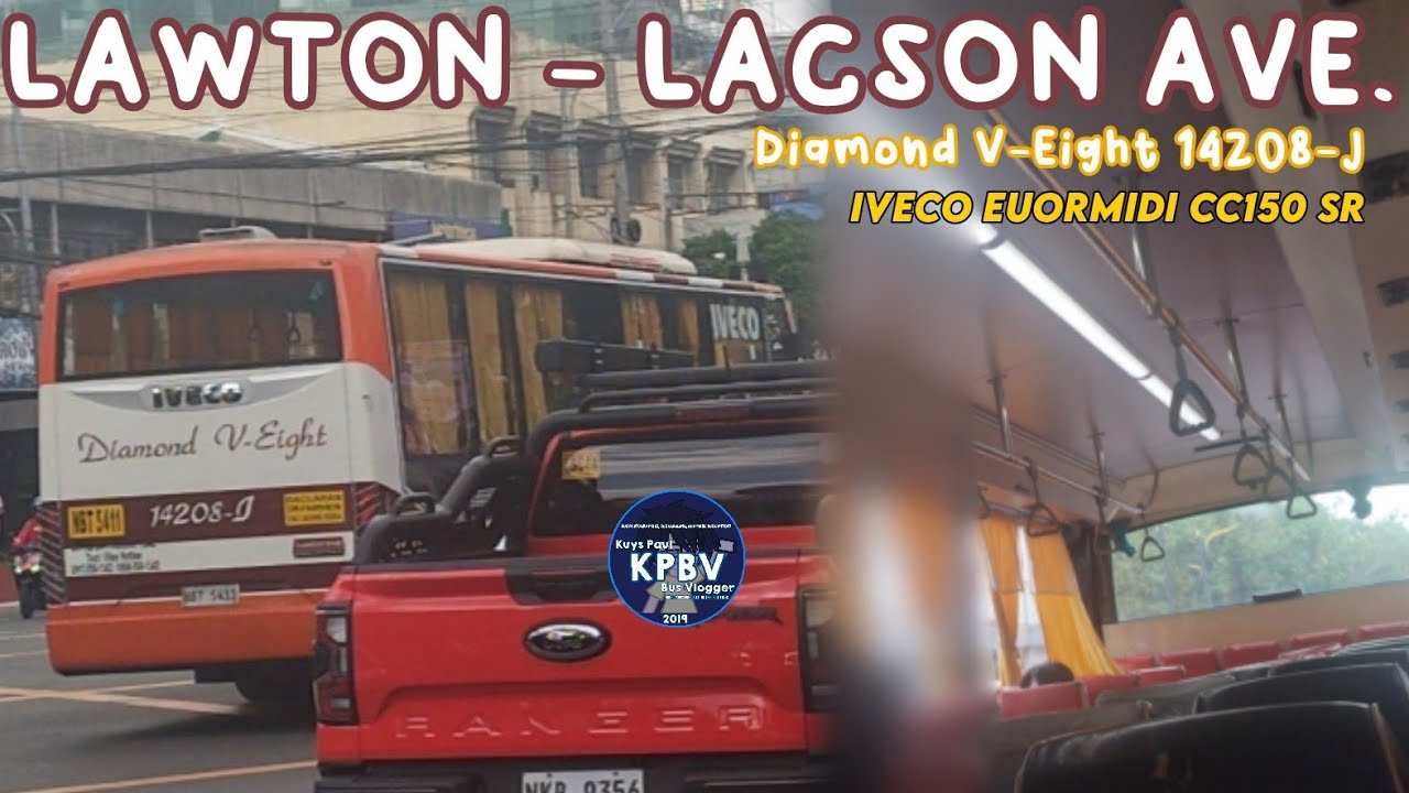 ONBOARD!! Bus Ride Diamond V-Eight 14208-J (Iveco Euromidi SR ...