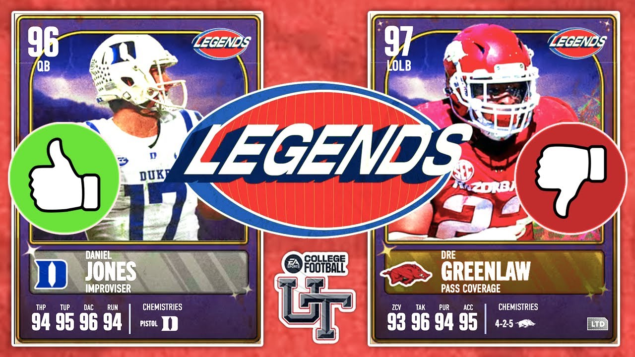 NEW LEGENDS UNLEASHED CARDS IN COLLEGE FOOTBALL 25 ULTIMATE TEAM! WHICH ...