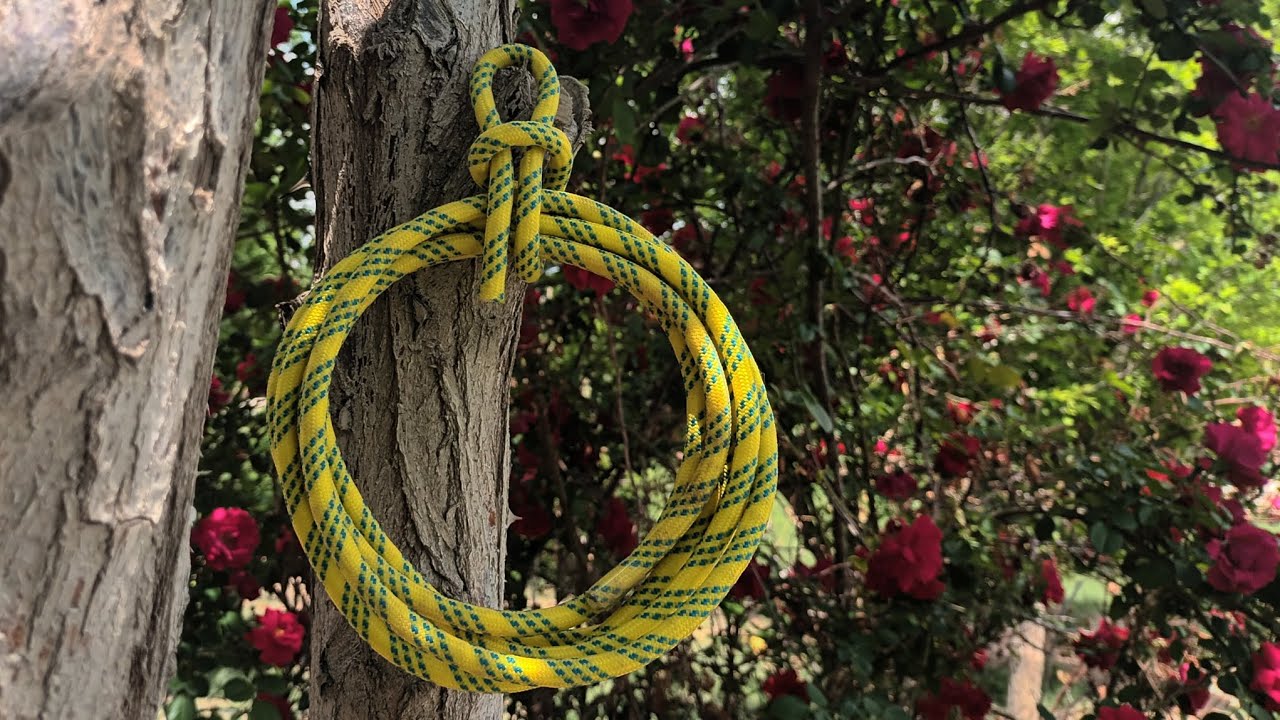 The easiest way to coil rope with a - YouTube