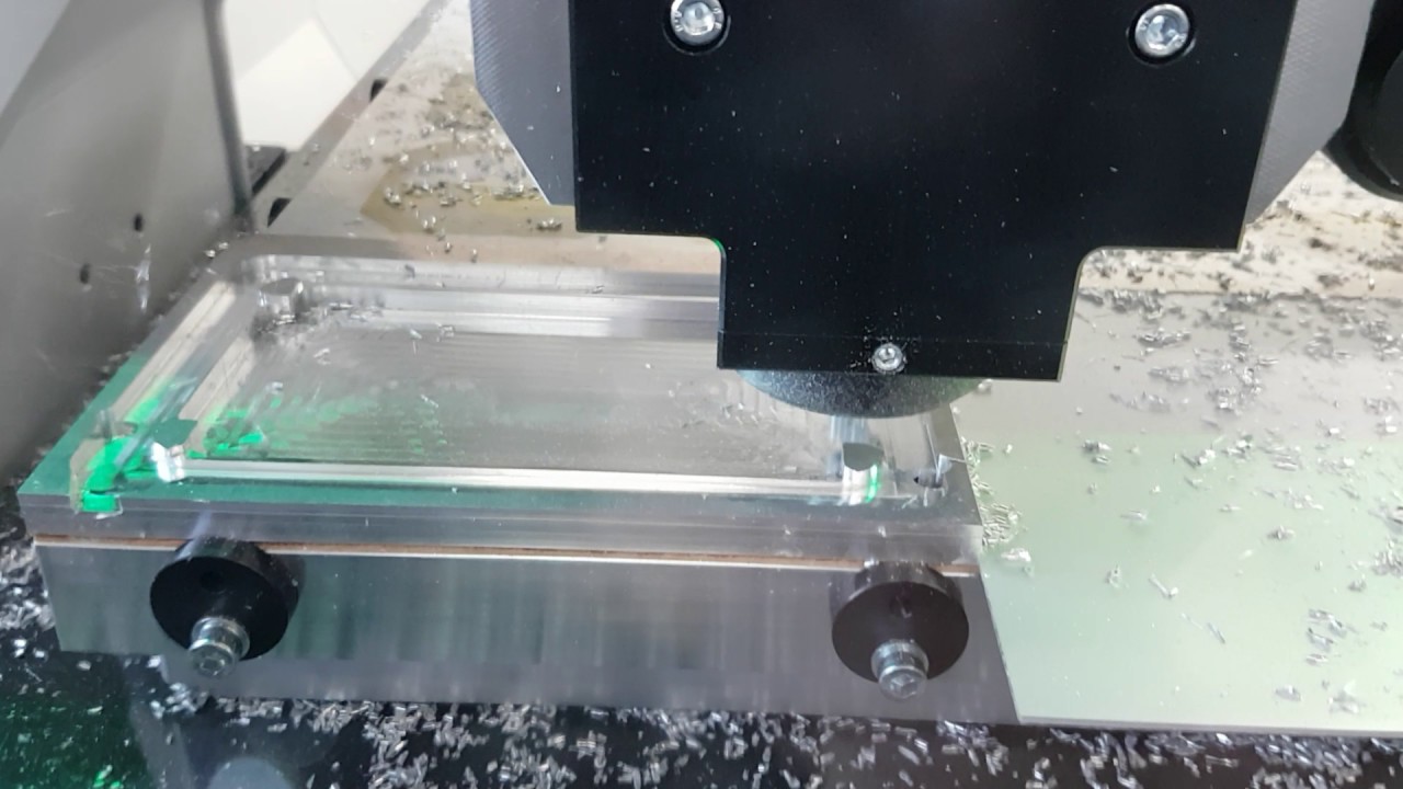 High speed milling cover on Datron ml cube - YouTube