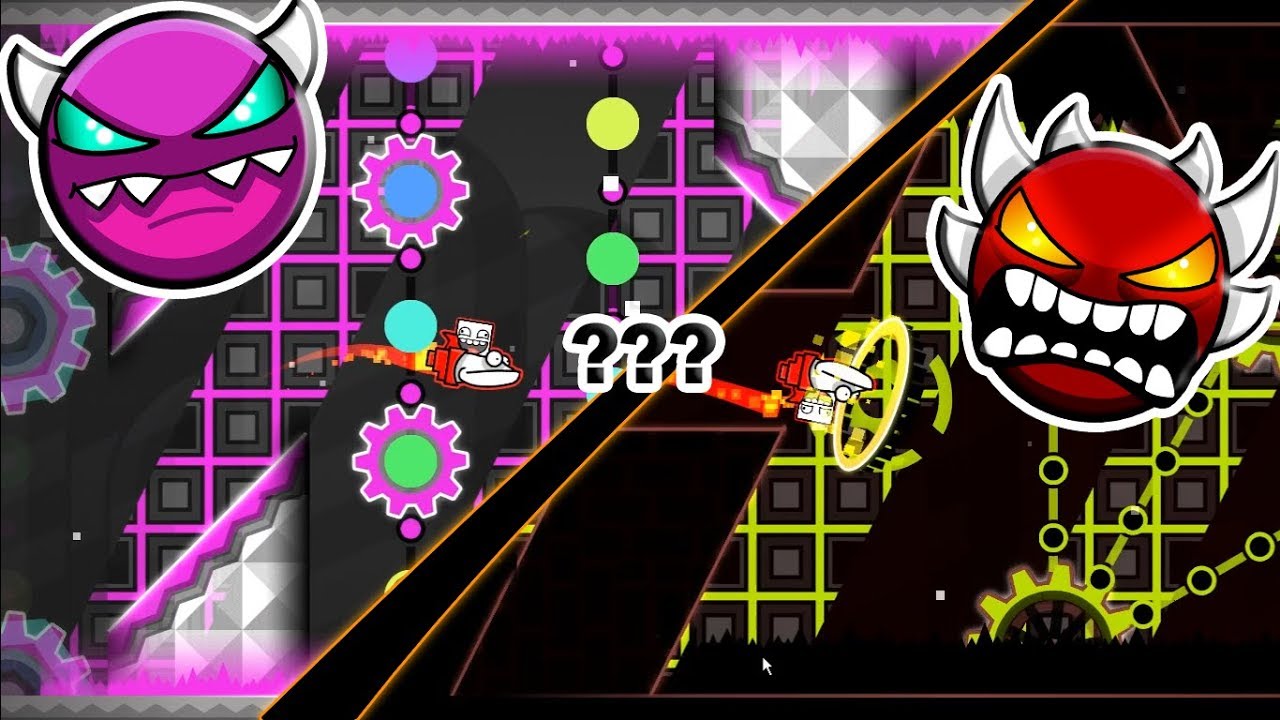 My New Demon WIP (nerfed) | Geometry Dash - YouTube