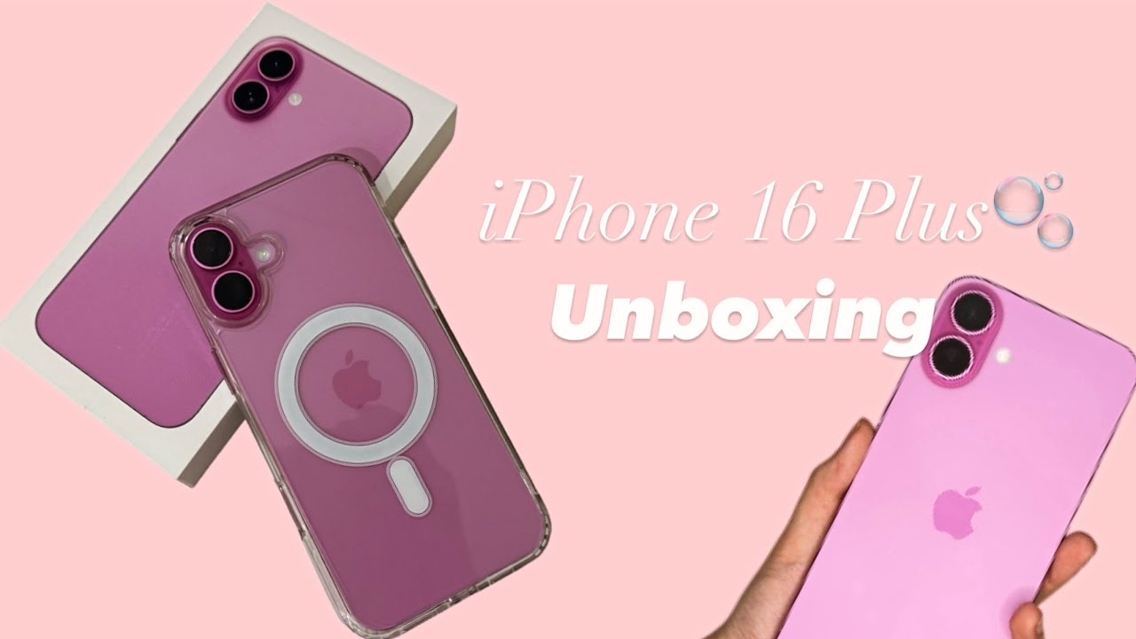 Unboxing the iPhone 16 Plus in pink 💗 - YouTube