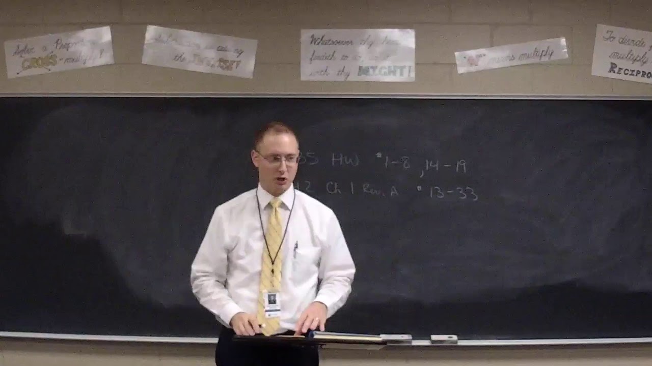 Pre-Algebra Lesson 12 - YouTube