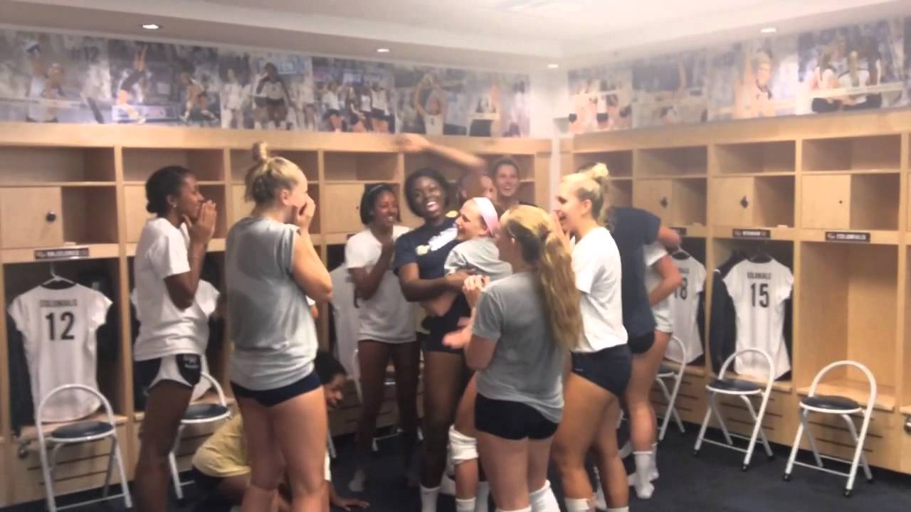 @GW_Volleyball Locker Room Reveal - YouTube