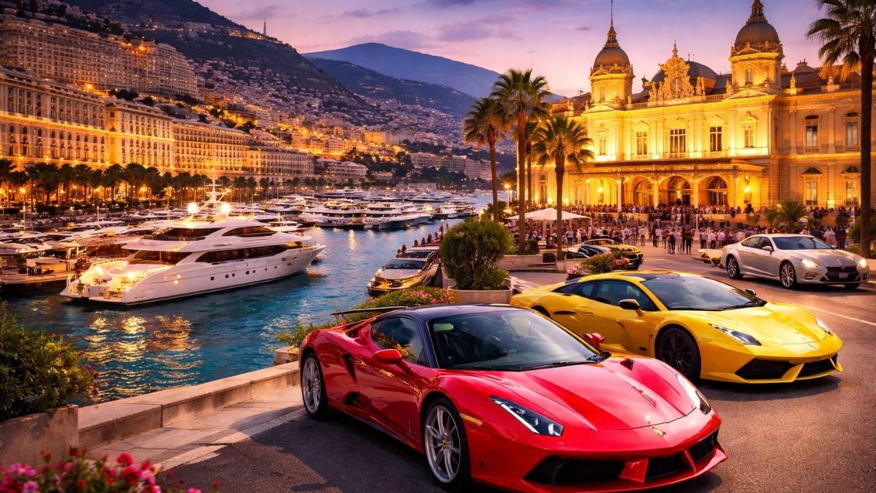 Monaco Walking Tour 4K | Monte Carlo Luxury, Yachts & Streets - YouTube