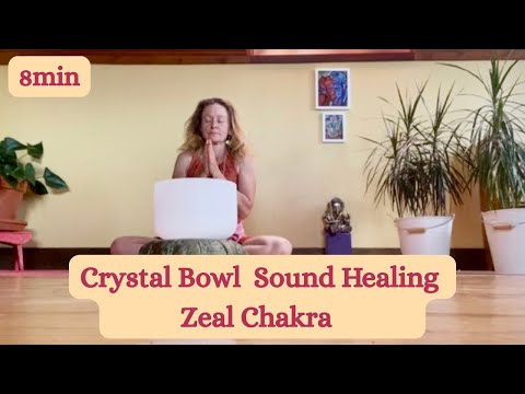 Sound Healing with Zeal Chakra Crystal Bowl for Meditation or Savasana ...