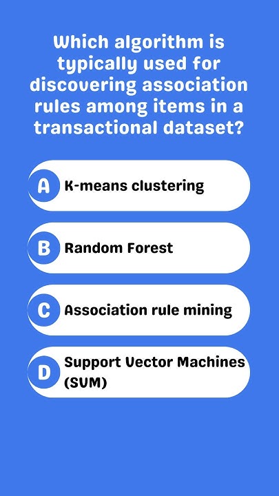 Algorithm for discovering association rules in transactional datasets? - YouTube