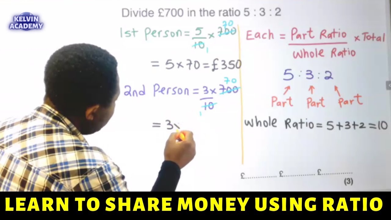 Learn How to Share Money Among Three Using Ratio in Maths (Exam Case ...