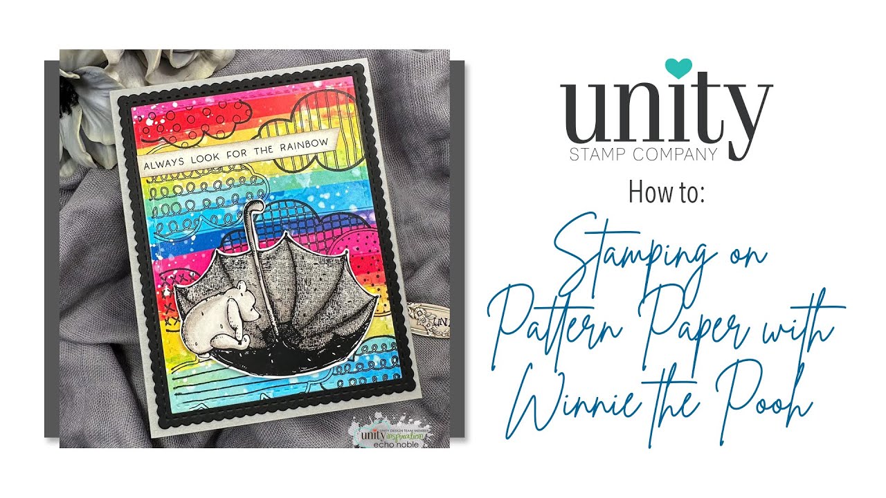 Unity Quick Tip: Stamping on Pattern Paper with Winnie the Pooh - YouTube