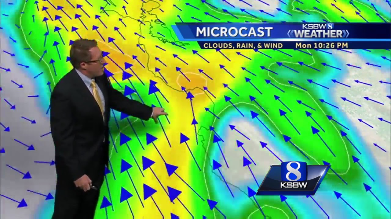 Monday p.m KSBW Weather Forecast 01.08.18 - YouTube