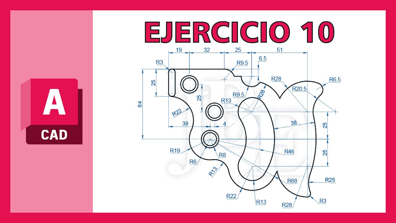 Ejercicio 10 | AutoCad - YouTube