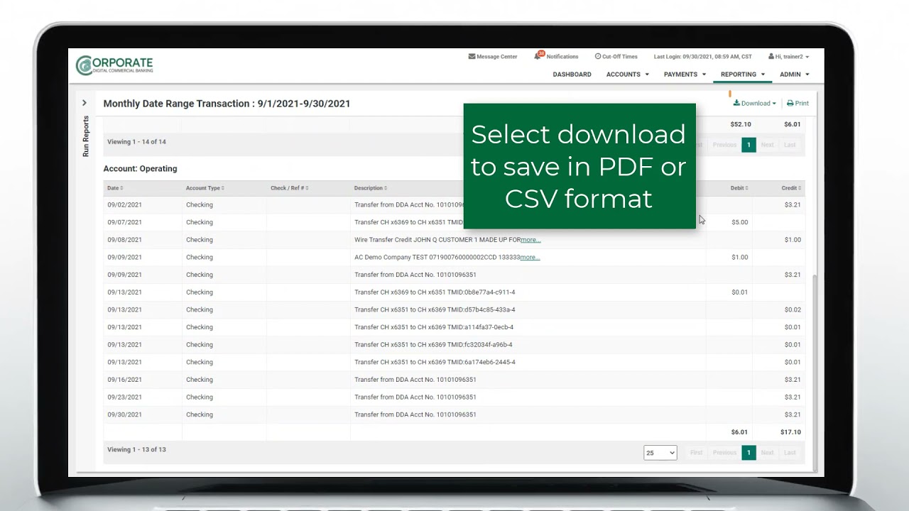 Corporate O2 - Reporting Tutorial - YouTube