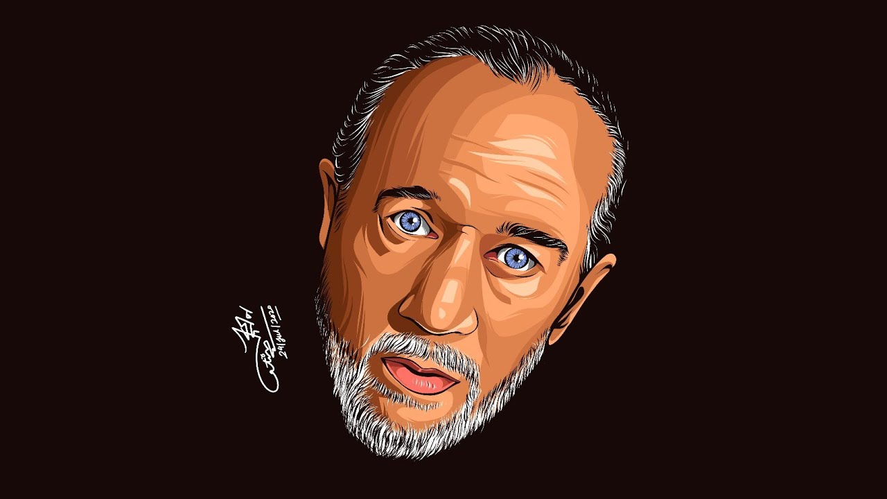 George Carlin in Adobe Draw | Full video - Timelapse - YouTube