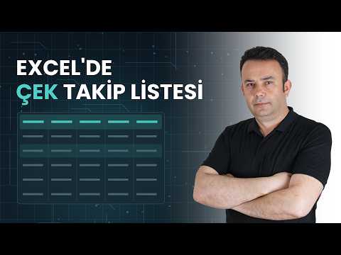Excel’de Çek Takip Listesi Oluşturma [Canlı Yayın] 