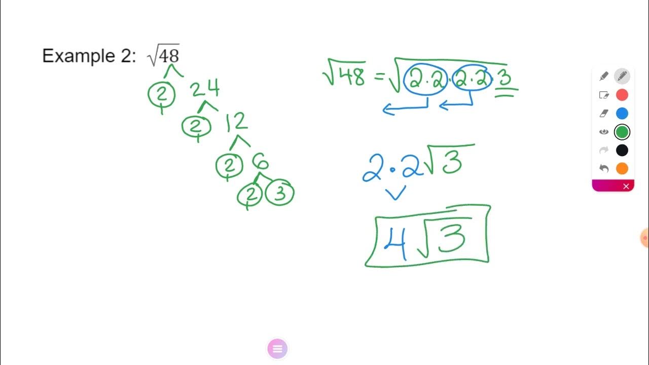 9.3a Simplifying Square Roots - YouTube