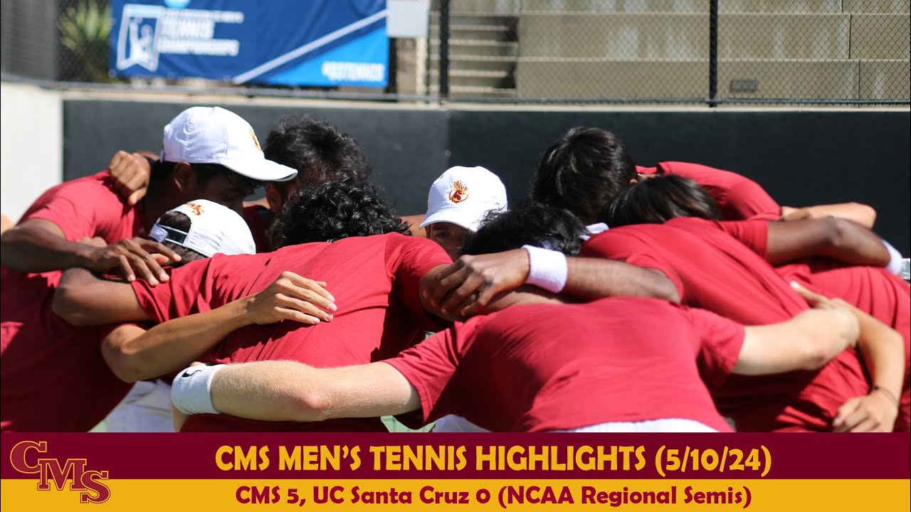 CMS Men's Tennis Highlights vs. UC Santa Cruz - YouTube