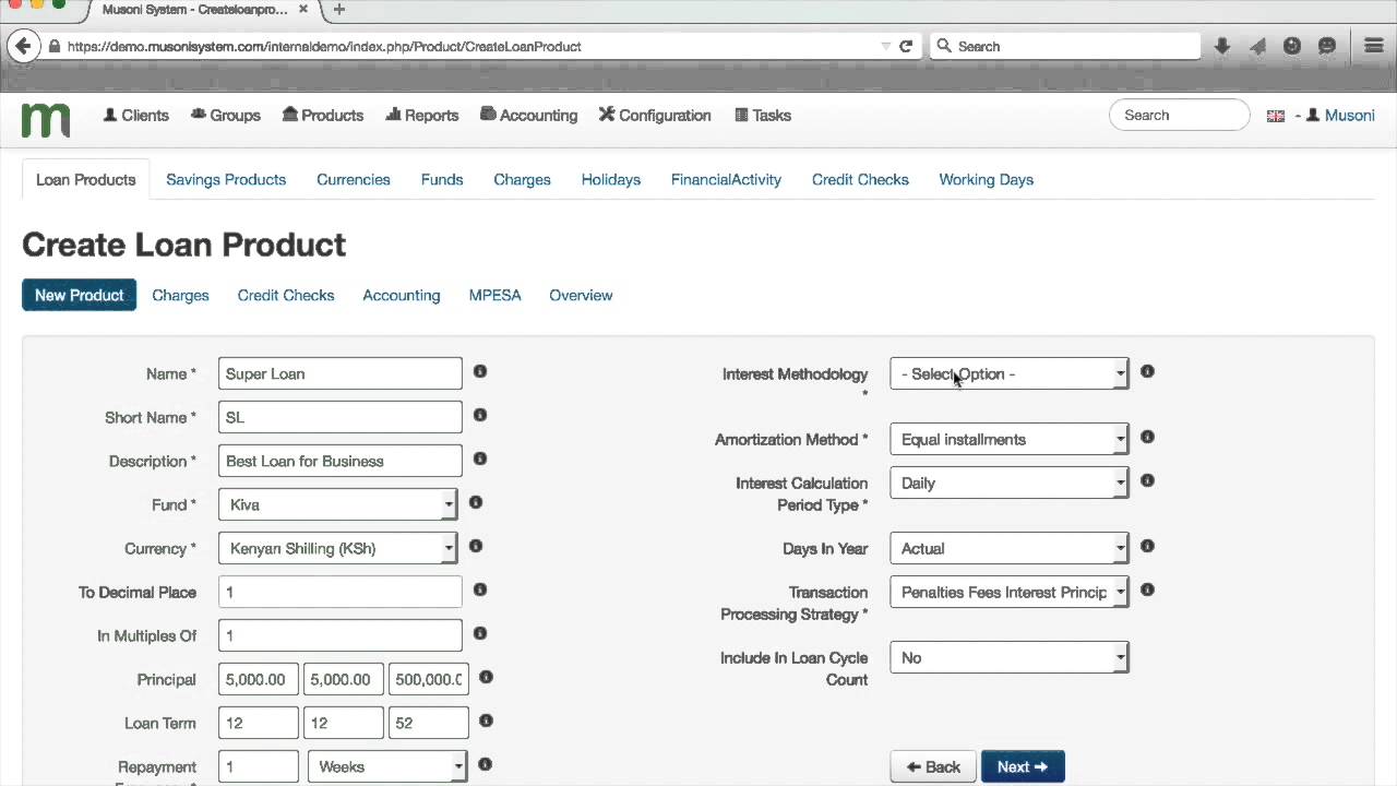 Loan Product Configuration Tutorial - YouTube