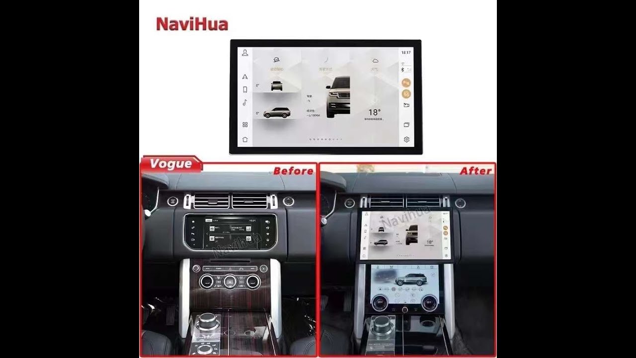 How to installation 13 inch Range Rover Vogue Android Radio Screen ...