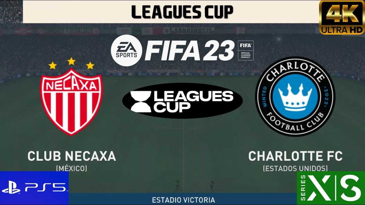 NECAXA VS CHARLOTTE | LEAGUES CUP [FIFA 23] [4K] - YouTube