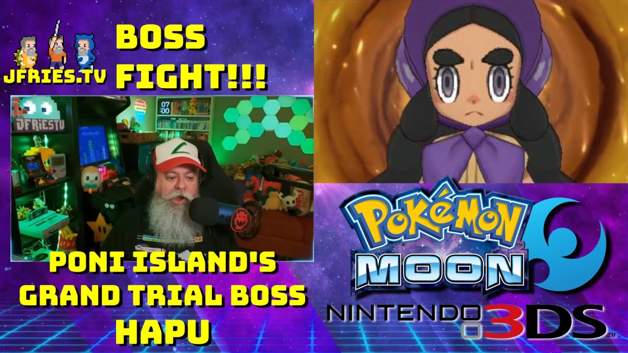 Highlight: Pokémon Moon - Poni Island's Grand Trial Boss - Hapu - YouTube