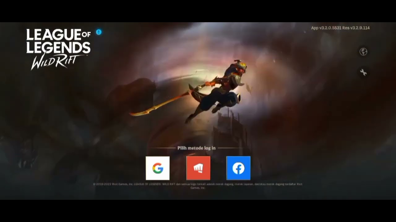 Login screen Wild Rift - YouTube